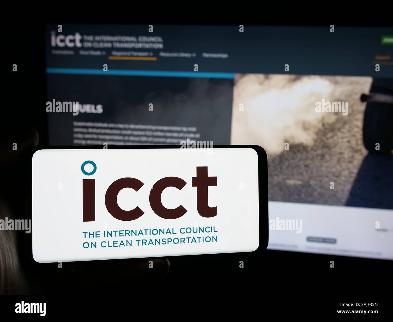 In this photo illustration, a smartphone with the logo of International ...