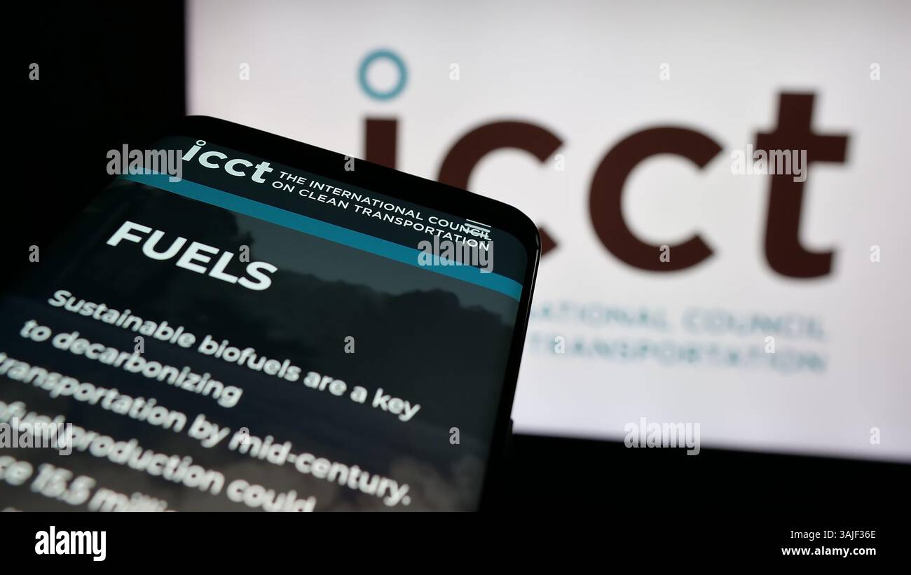 In this photo illustration, a mobile phone with the website of ...