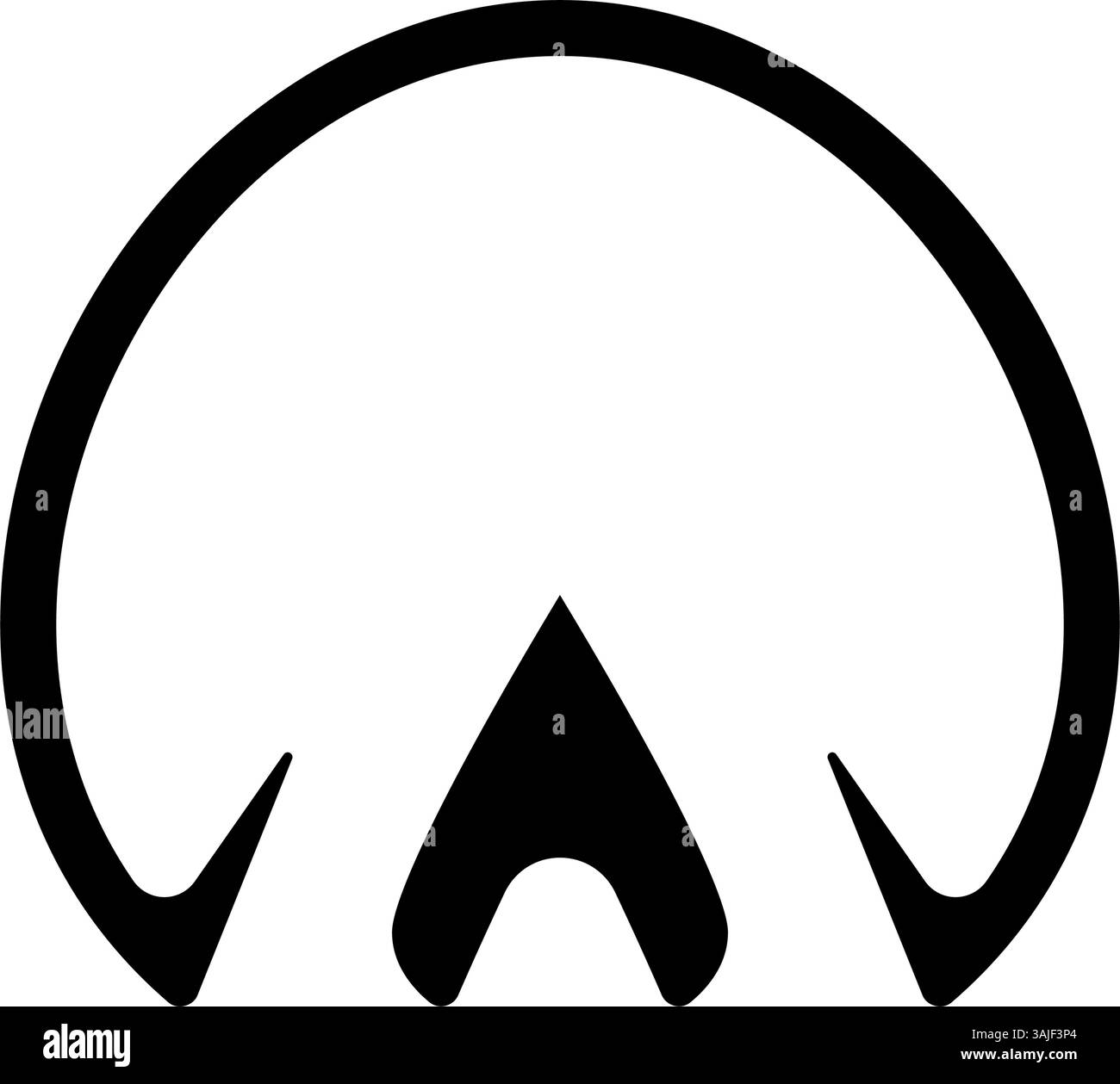 hoof print horse breeding glyph icon vector illustration Stock Vector ...