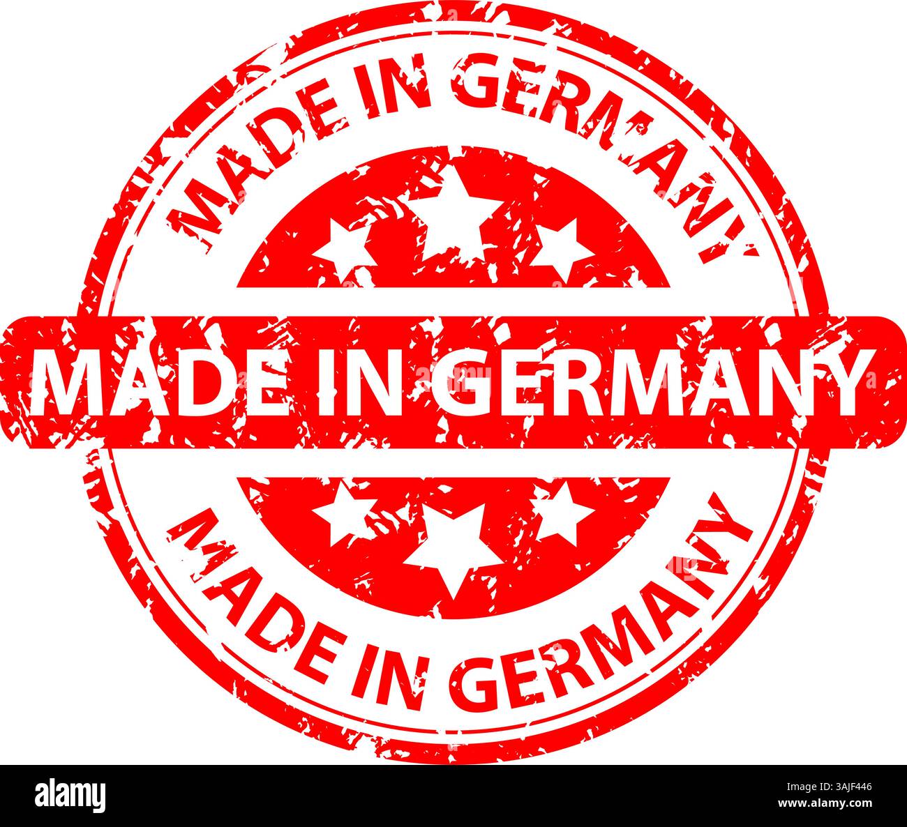 Rubber stamp made in Germany, quality production, branding verification ...