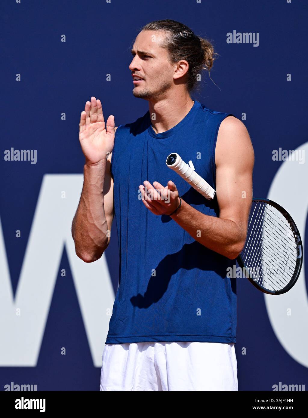 Munich, Germany. 11th Apr, 2025. Tennis: ATP Tour - Munich, opening press conference. Alexander ...