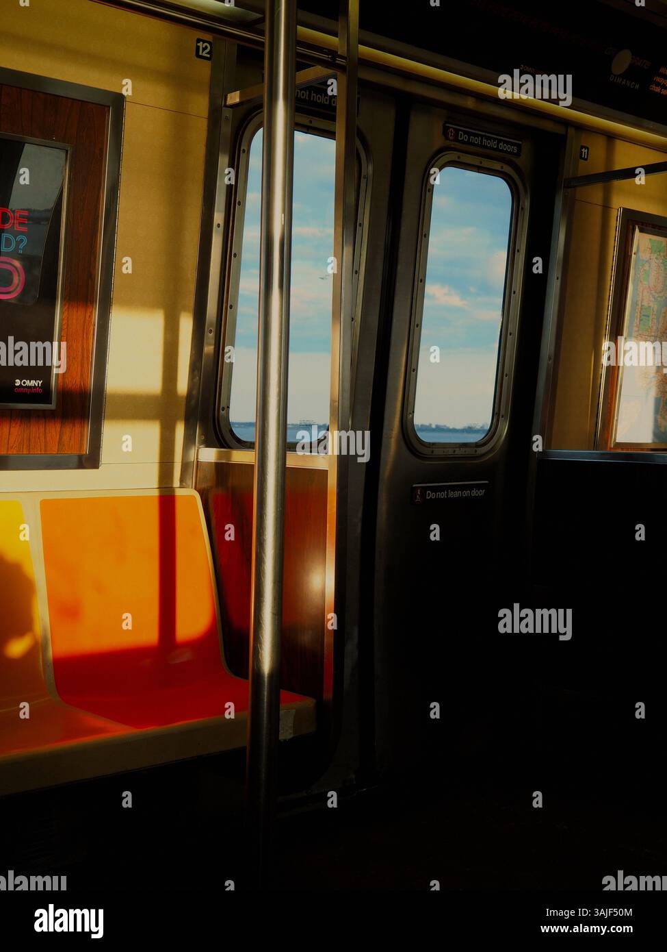 New York City Train Window View in Far Rockaway Stock Photo - Alamy