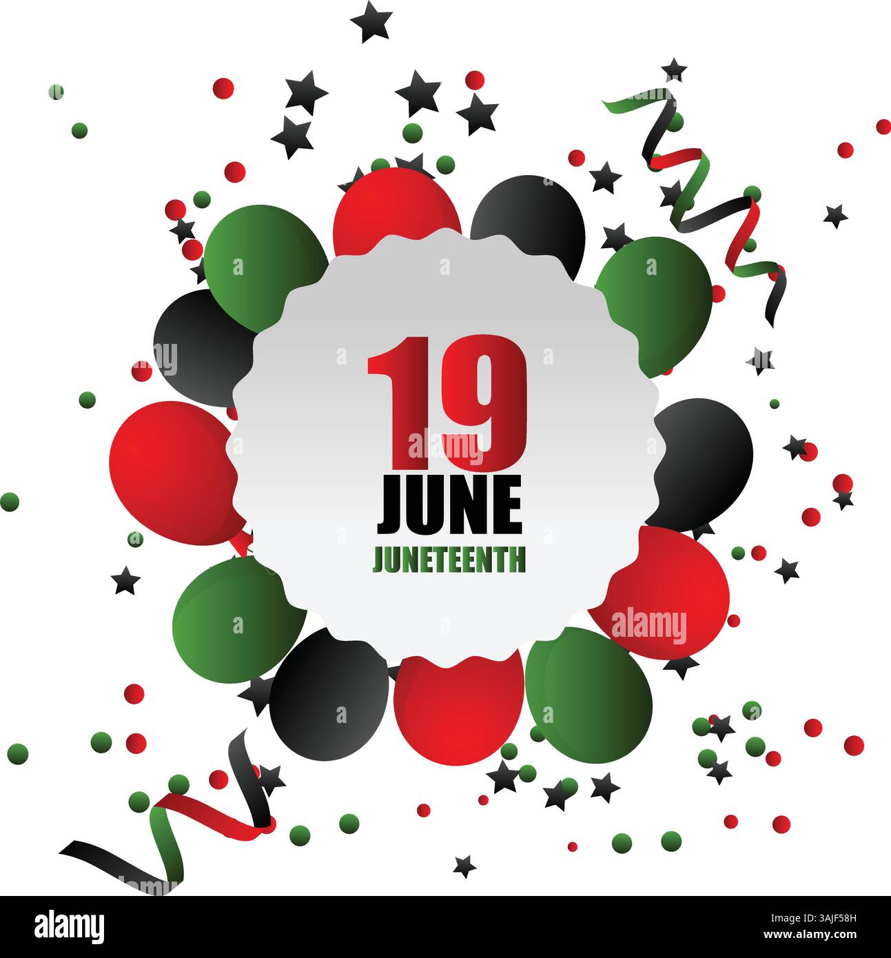 19 june Juneteenth celebration, vector banner Stock Vector Image & Art ...