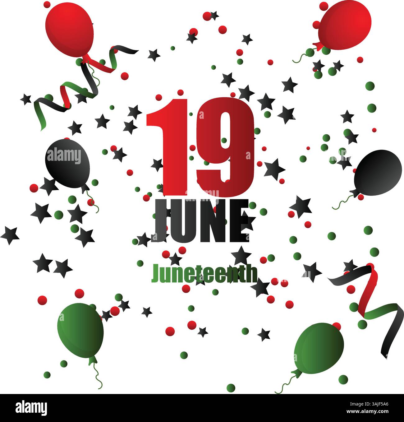 19 june Juneteenth celebration, vector banner Stock Vector Image & Art ...