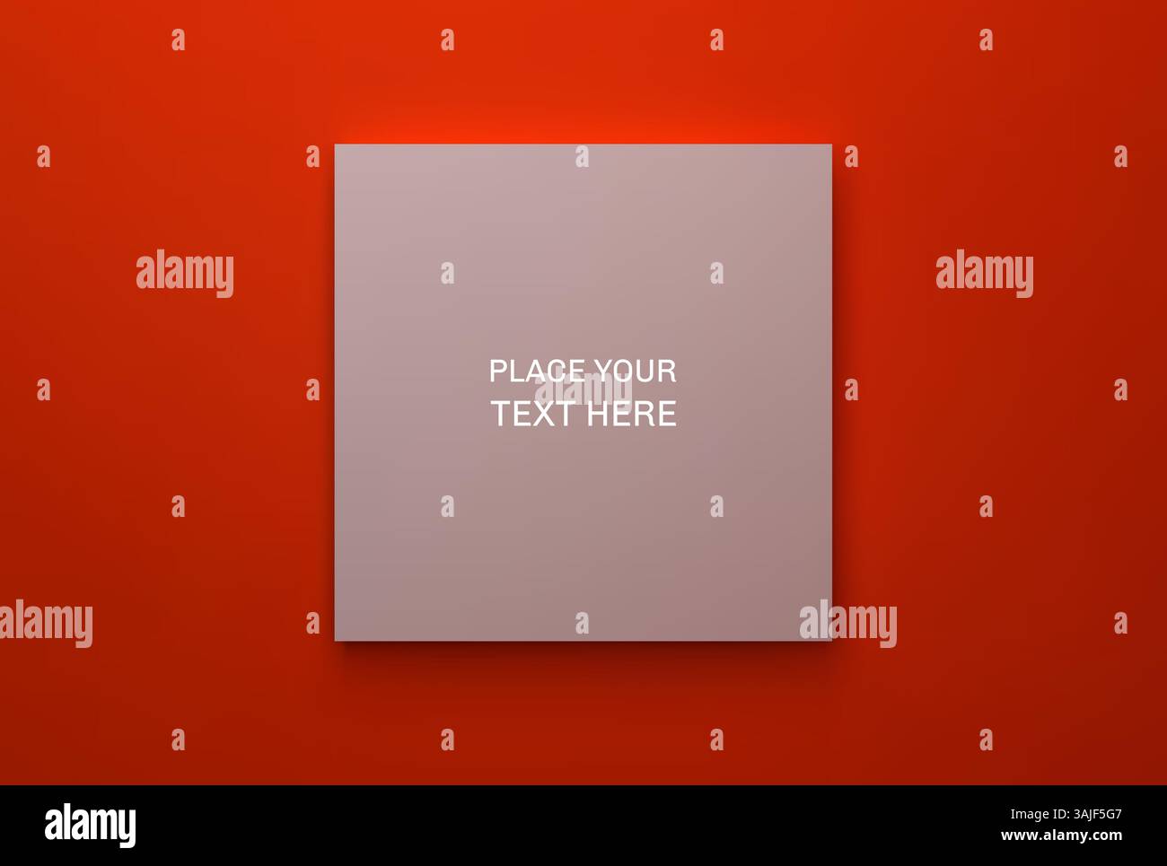 Square brochure mockup. Blank sheet of paper. Element for advertising ...
