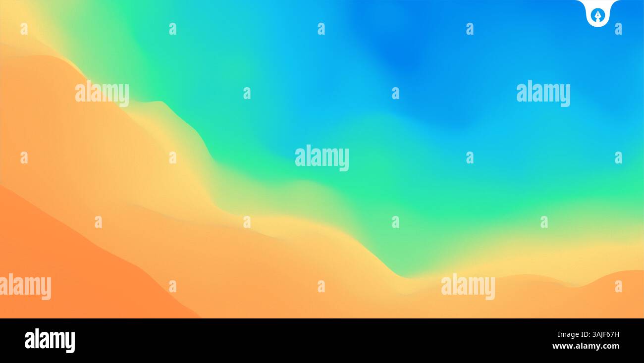 Desert dunes sunset landscape. Abstract background with dynamic effect ...