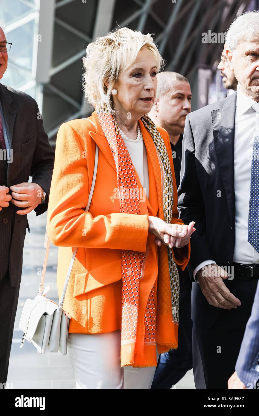 Milan, Institutional visits to the Salone Internazionale del Mobile ...