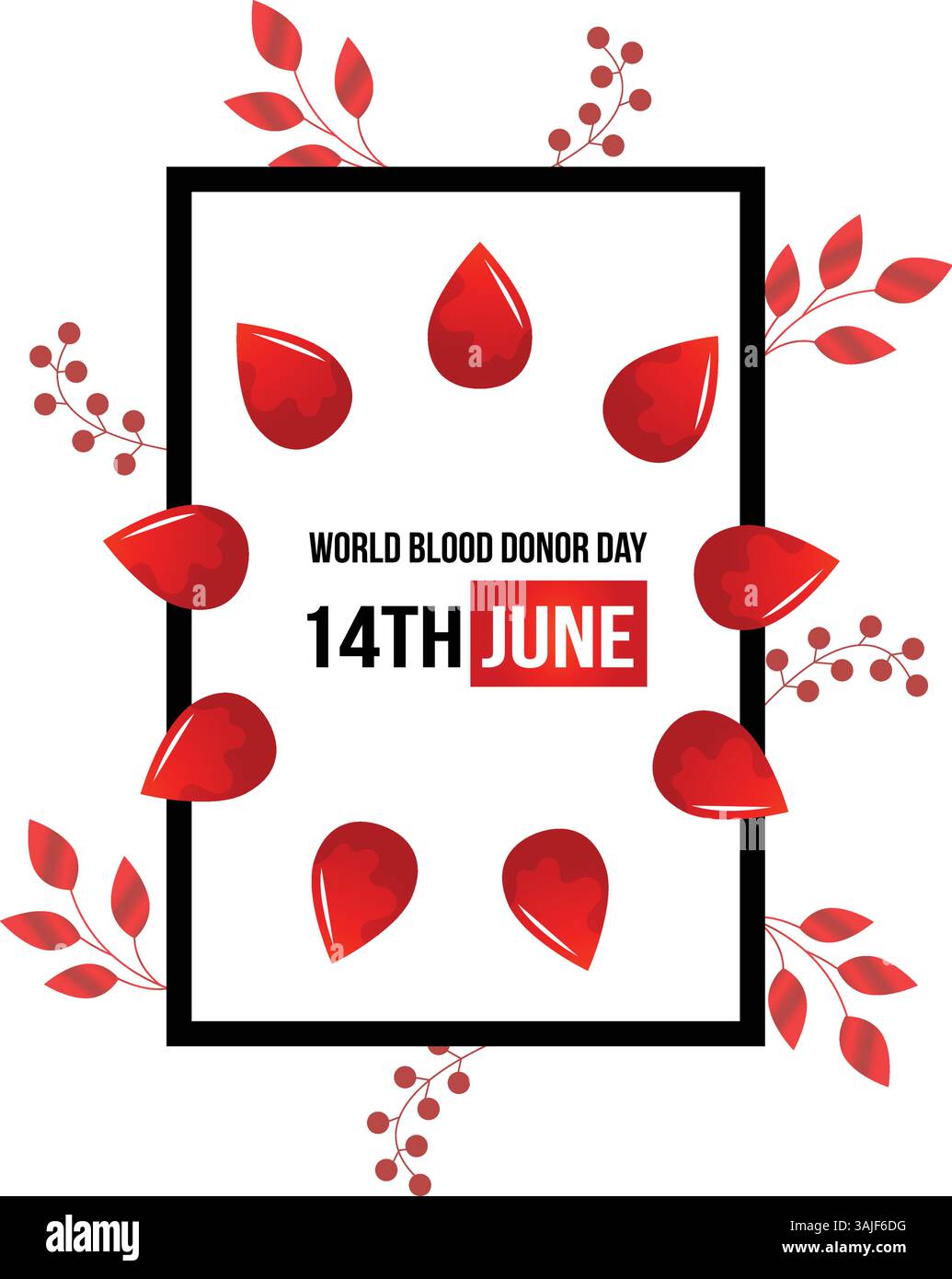 World blood day, vector cartoon illustration Stock Vector Image & Art ...