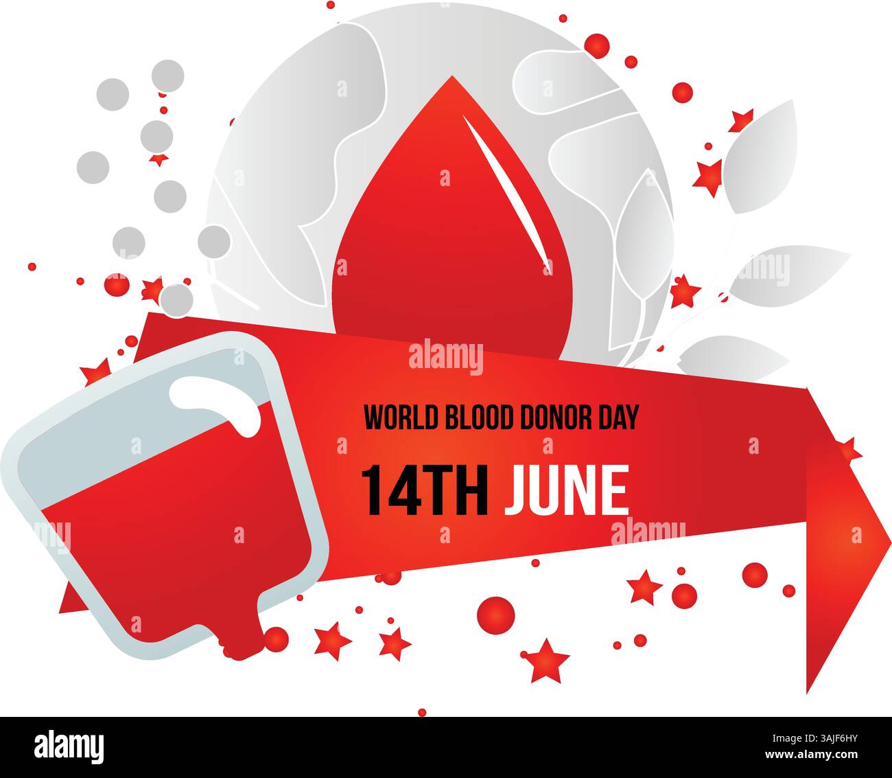 World blood day, vector cartoon illustration Stock Vector Image & Art ...