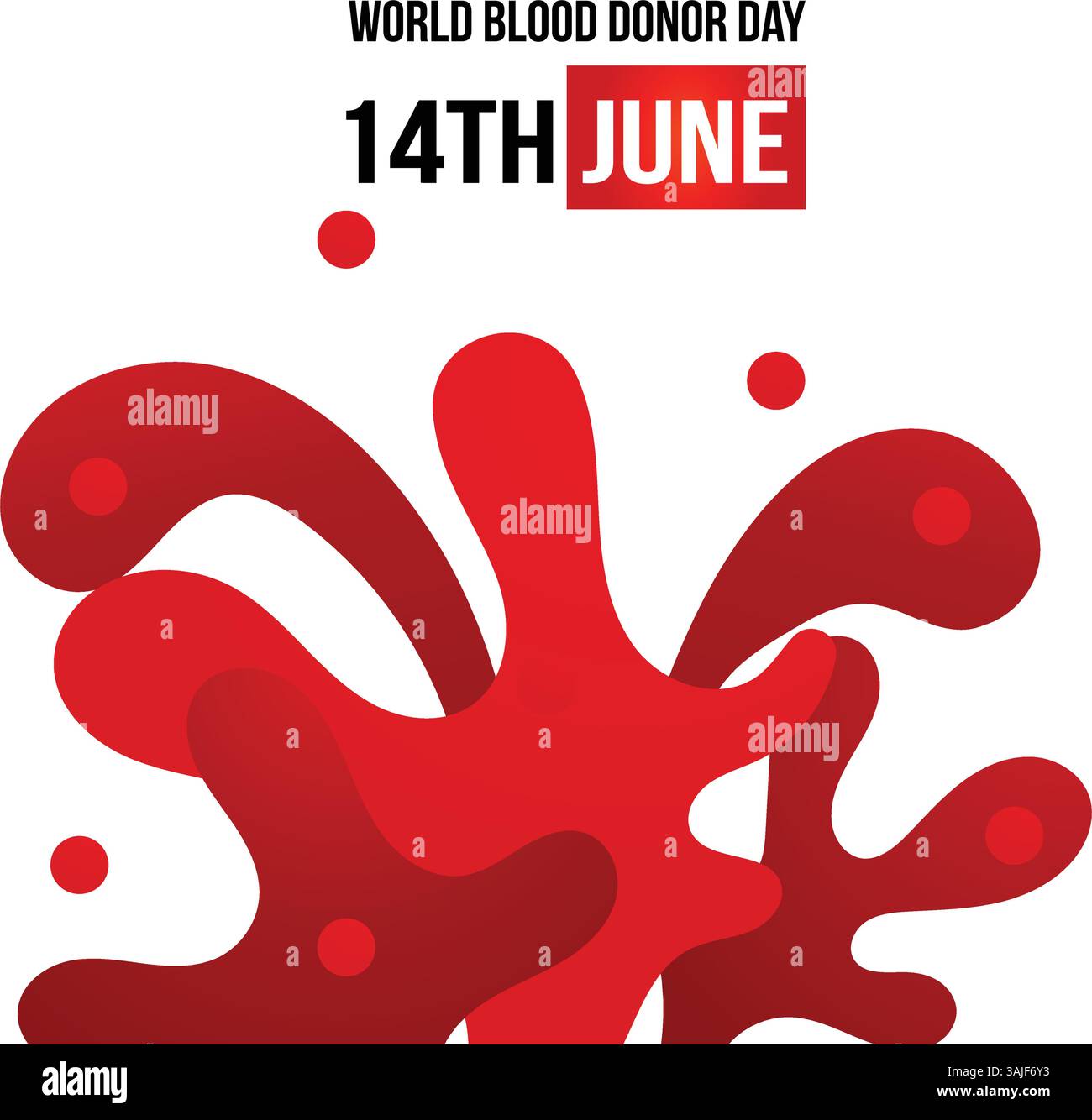 World blood day, vector cartoon illustration Stock Vector Image & Art ...
