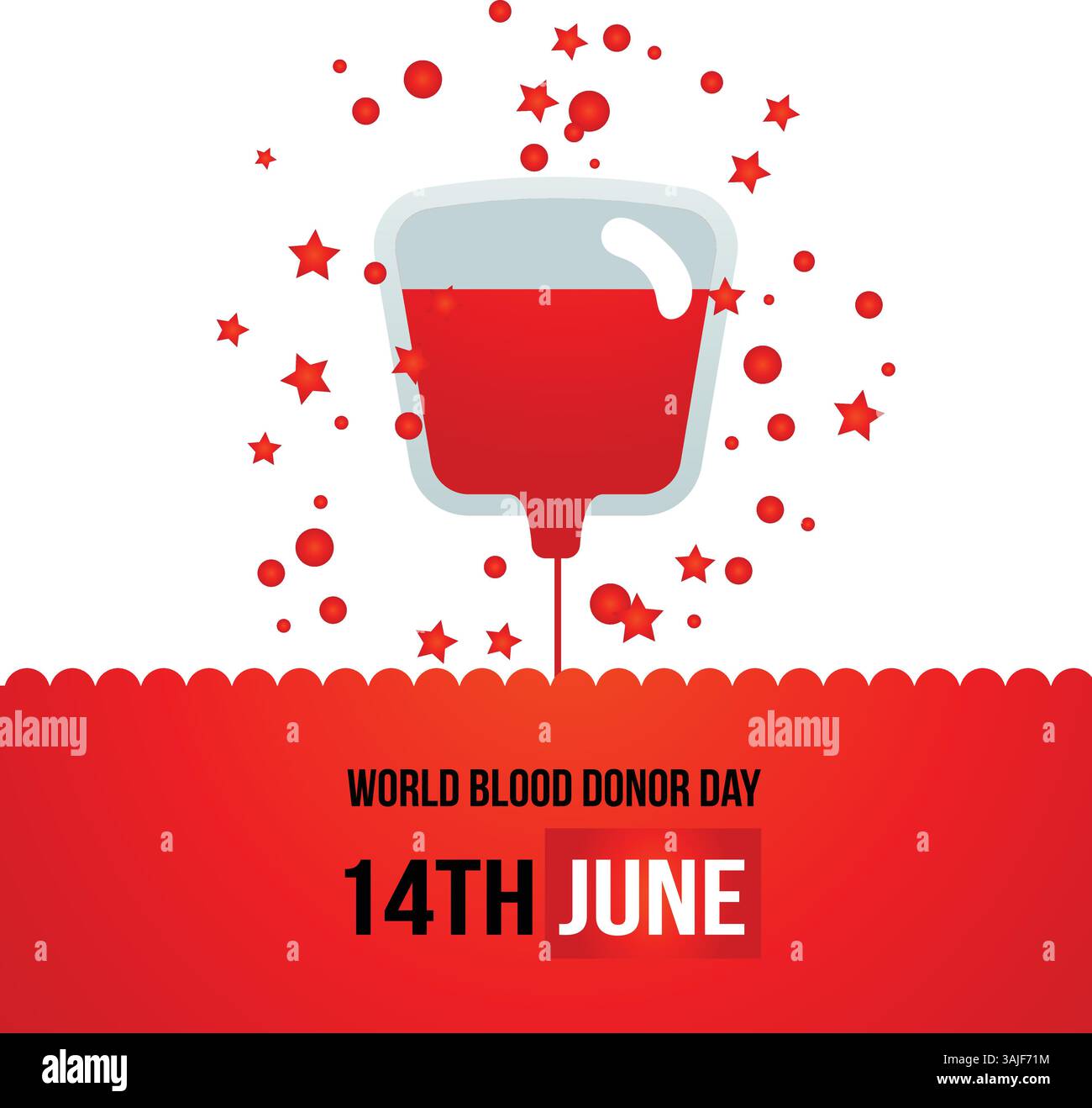 World blood day, vector cartoon illustration Stock Vector Image & Art ...