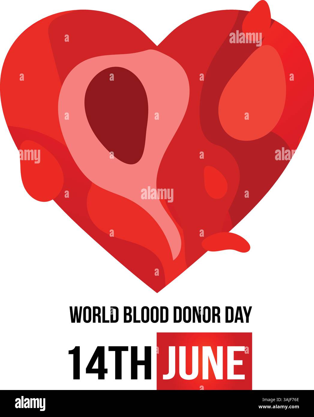 World blood day, vector cartoon illustration Stock Vector Image & Art ...