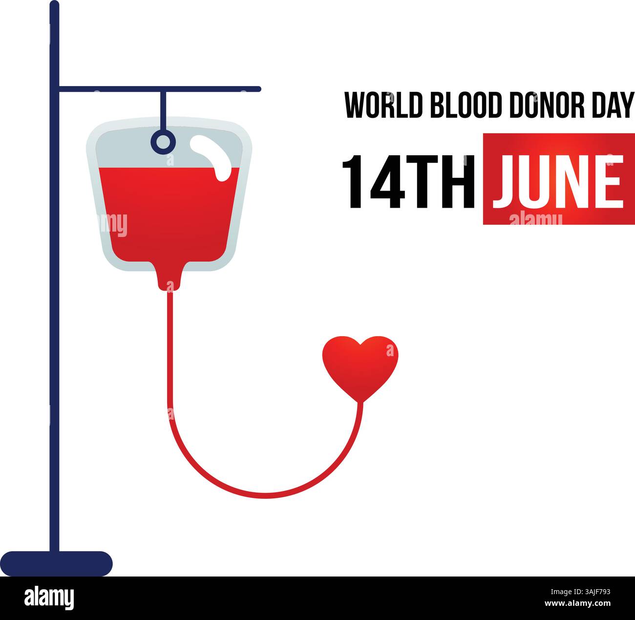 World blood day, vector cartoon illustration Stock Vector Image & Art ...