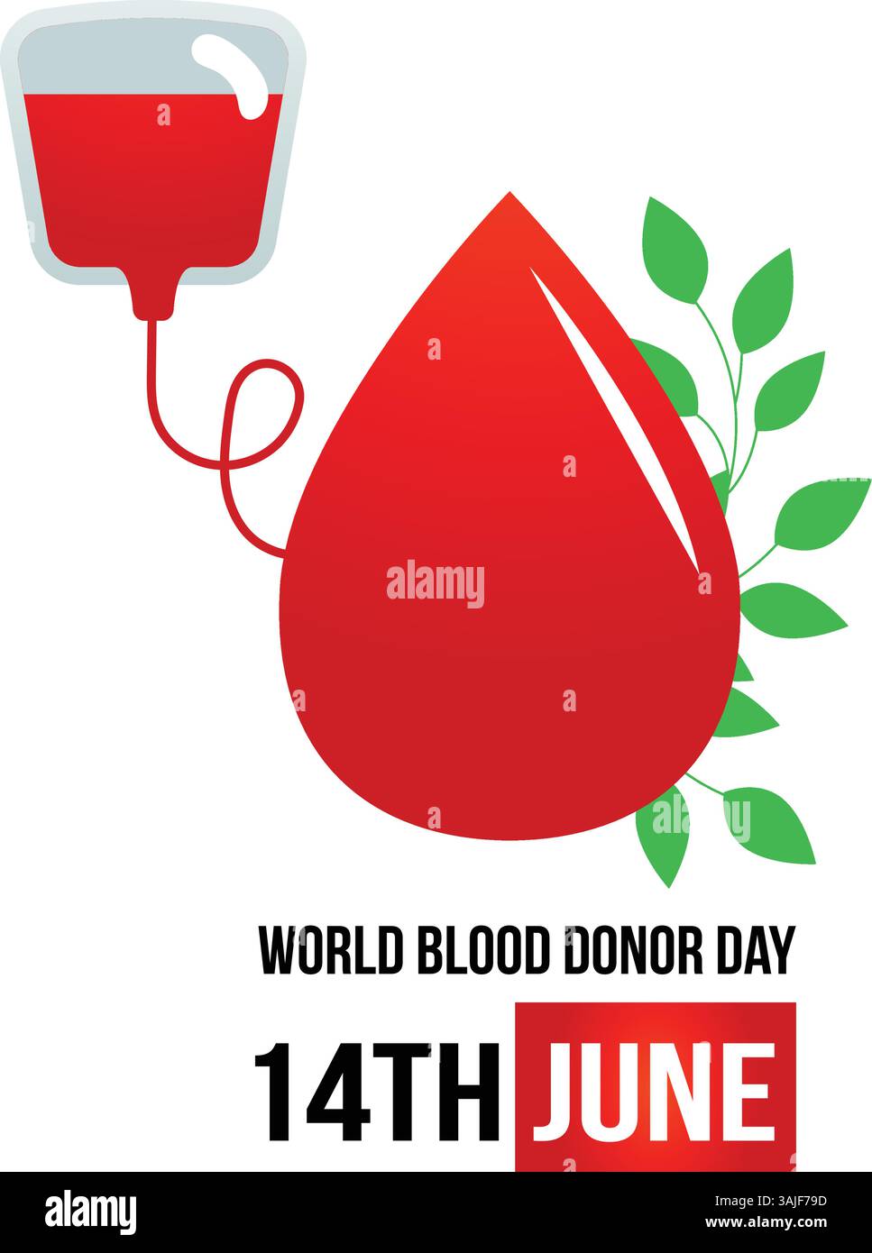 World blood day, vector cartoon illustration Stock Vector Image & Art ...