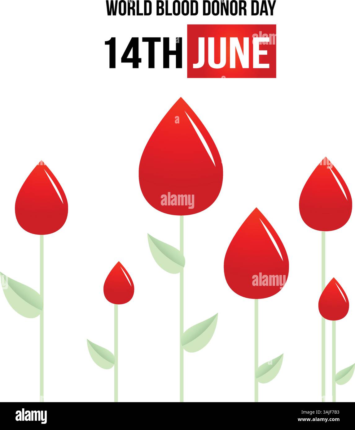 World blood day, vector cartoon illustration Stock Vector Image & Art ...