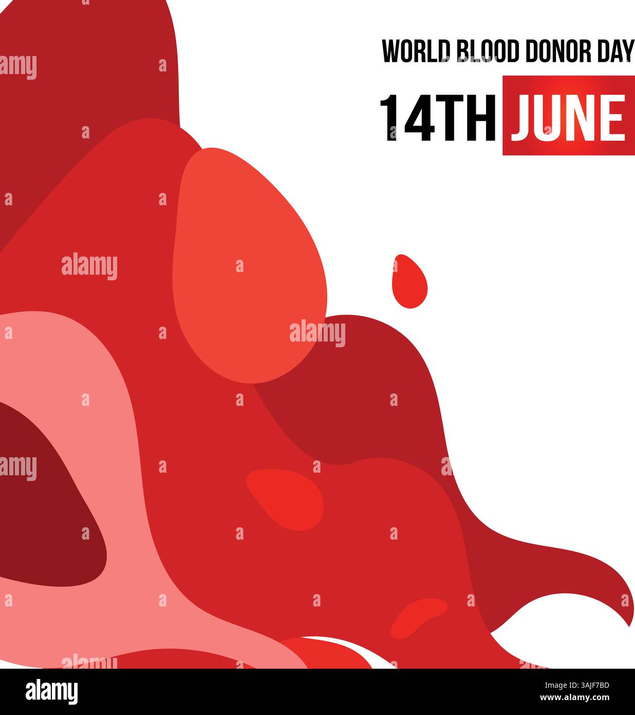 World blood day, vector cartoon illustration Stock Vector Image & Art ...