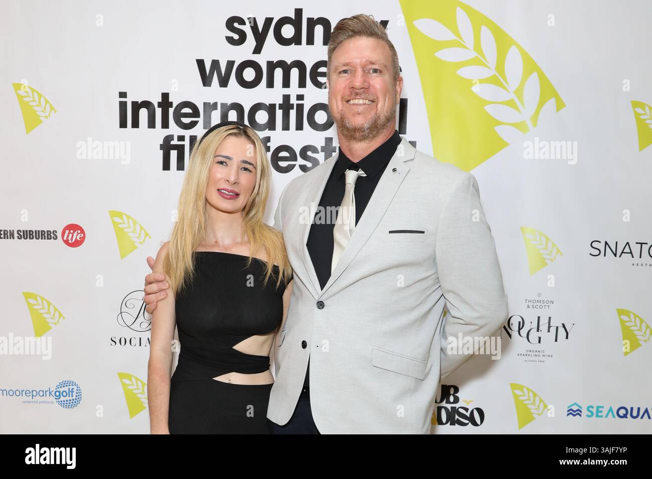 April 11, 2025: AIMEE WOOLLEY and DEAN WELLS attends the 2025 Sydney ...