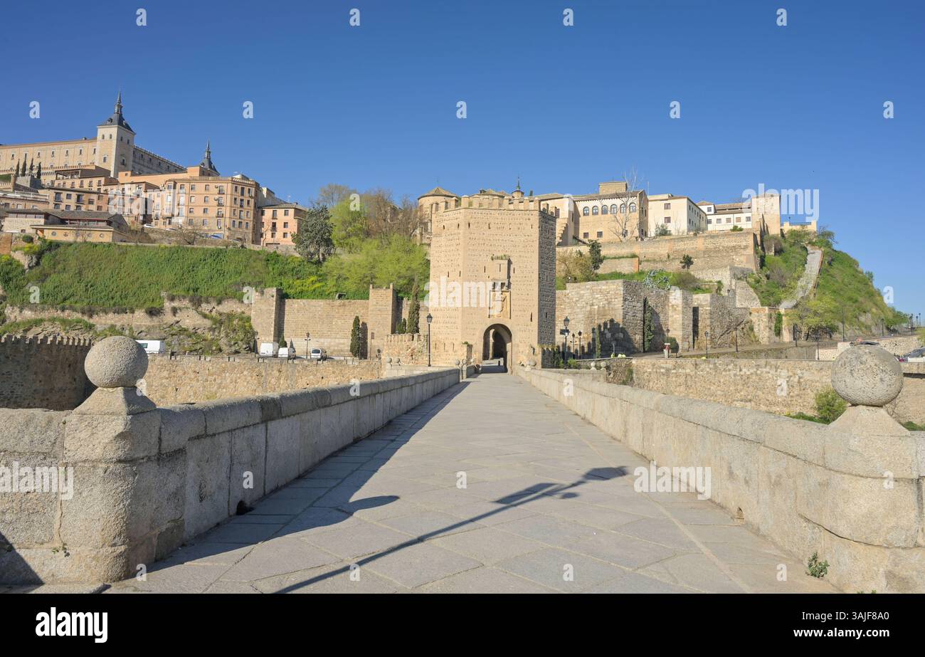 Alcantara-Brücke, Puente de Alcantara, Toledo, Spanien *** Alcantara ...