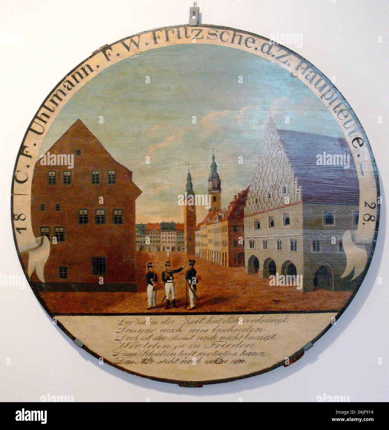 Old shooting target from Chemnitz, around 1900, Saxony, Germany ...