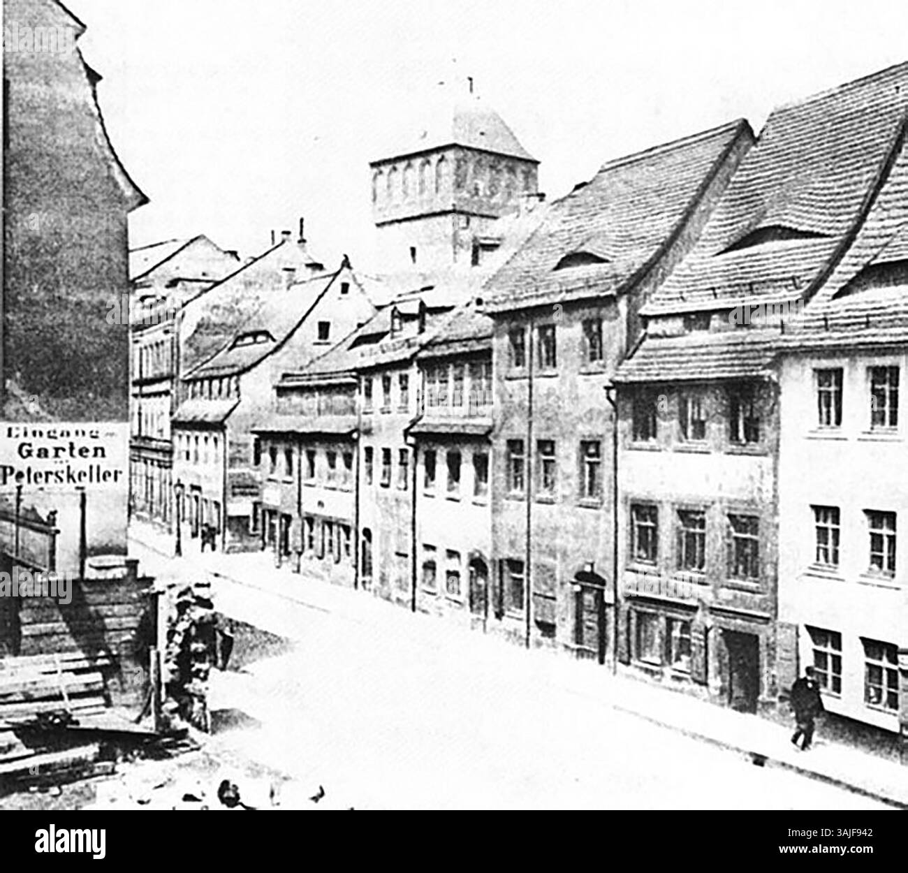 Red tower in chemnitz germany Black and White Stock Photos & Images - Alamy