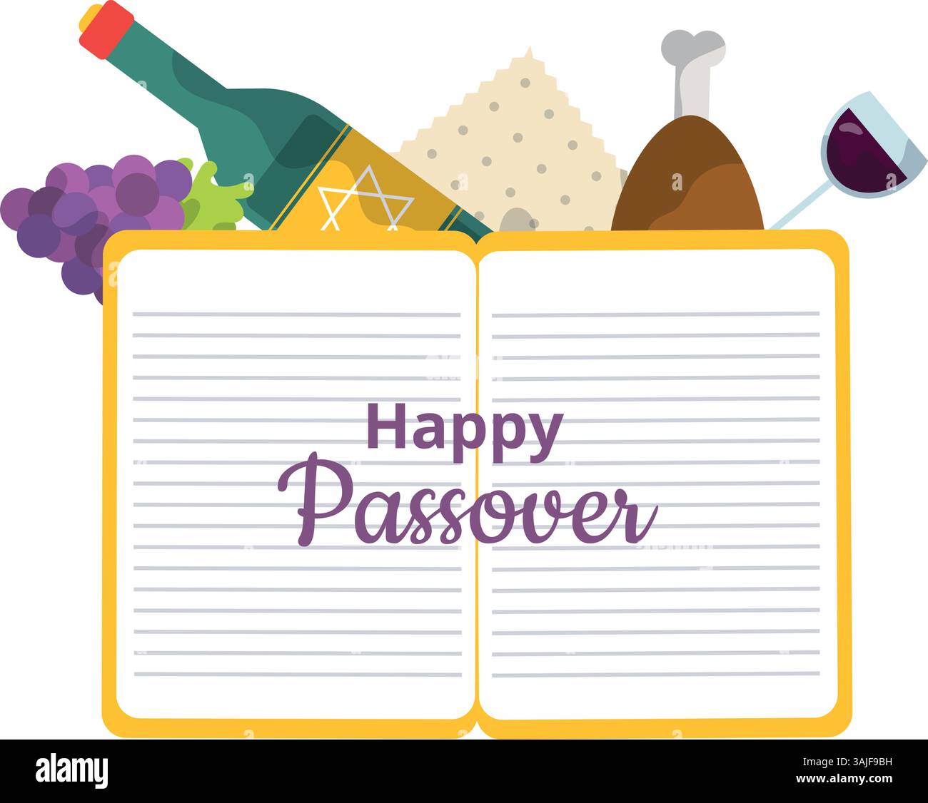 Happy Passover cartoon vector illustration Stock Vector Image & Art - Alamy