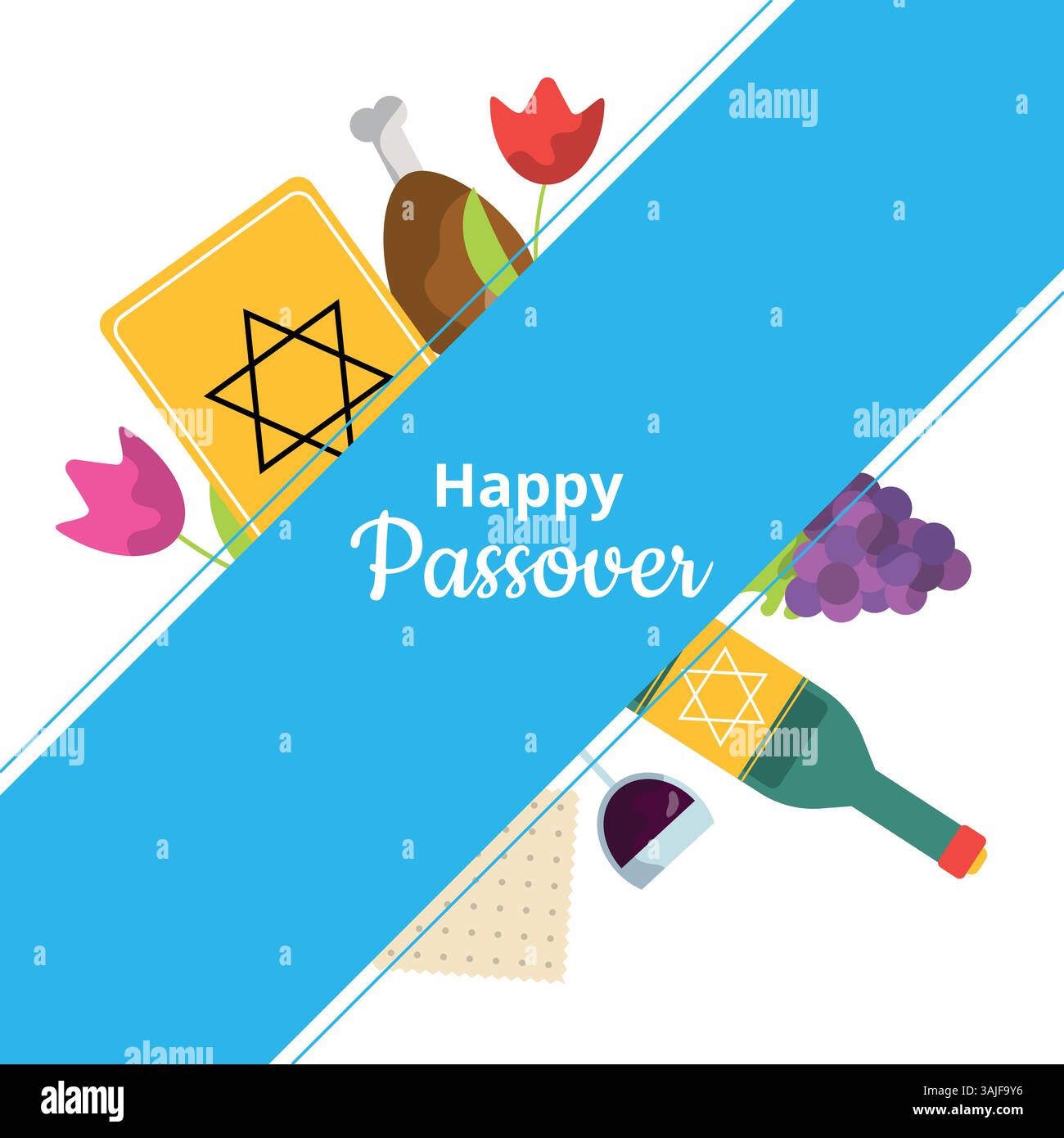 Happy Passover cartoon vector illustration Stock Vector Image & Art - Alamy
