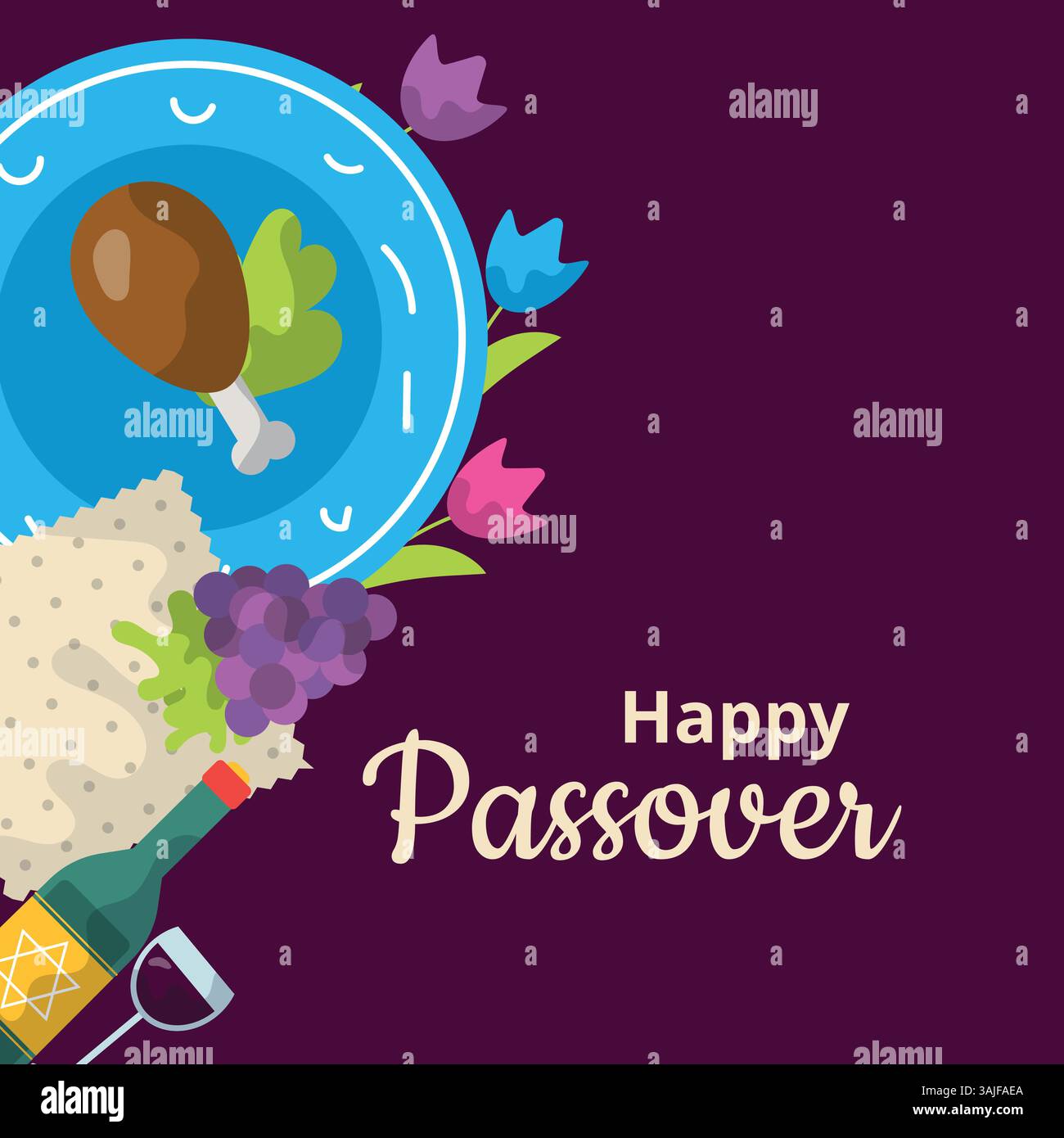 Happy Passover cartoon vector illustration Stock Vector Image & Art - Alamy