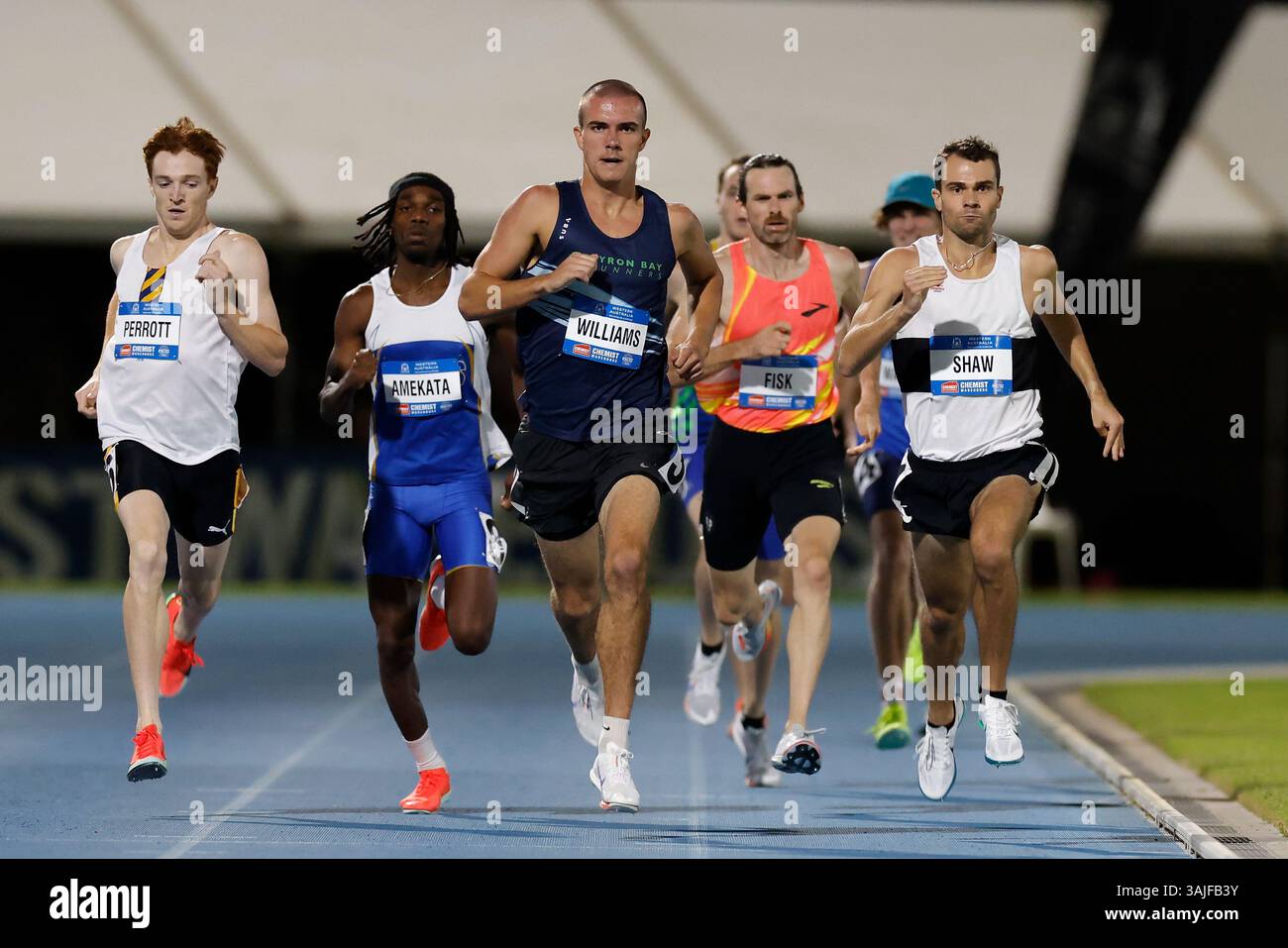 Perth, Australia. 11th Apr, 2025. Daniel Williams (centre) of New South ...