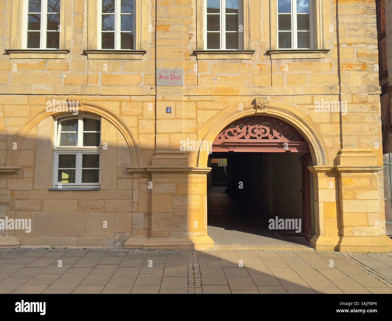 Historic sandstone house in Coburg where writer Jean Paul lived, 2025 ...