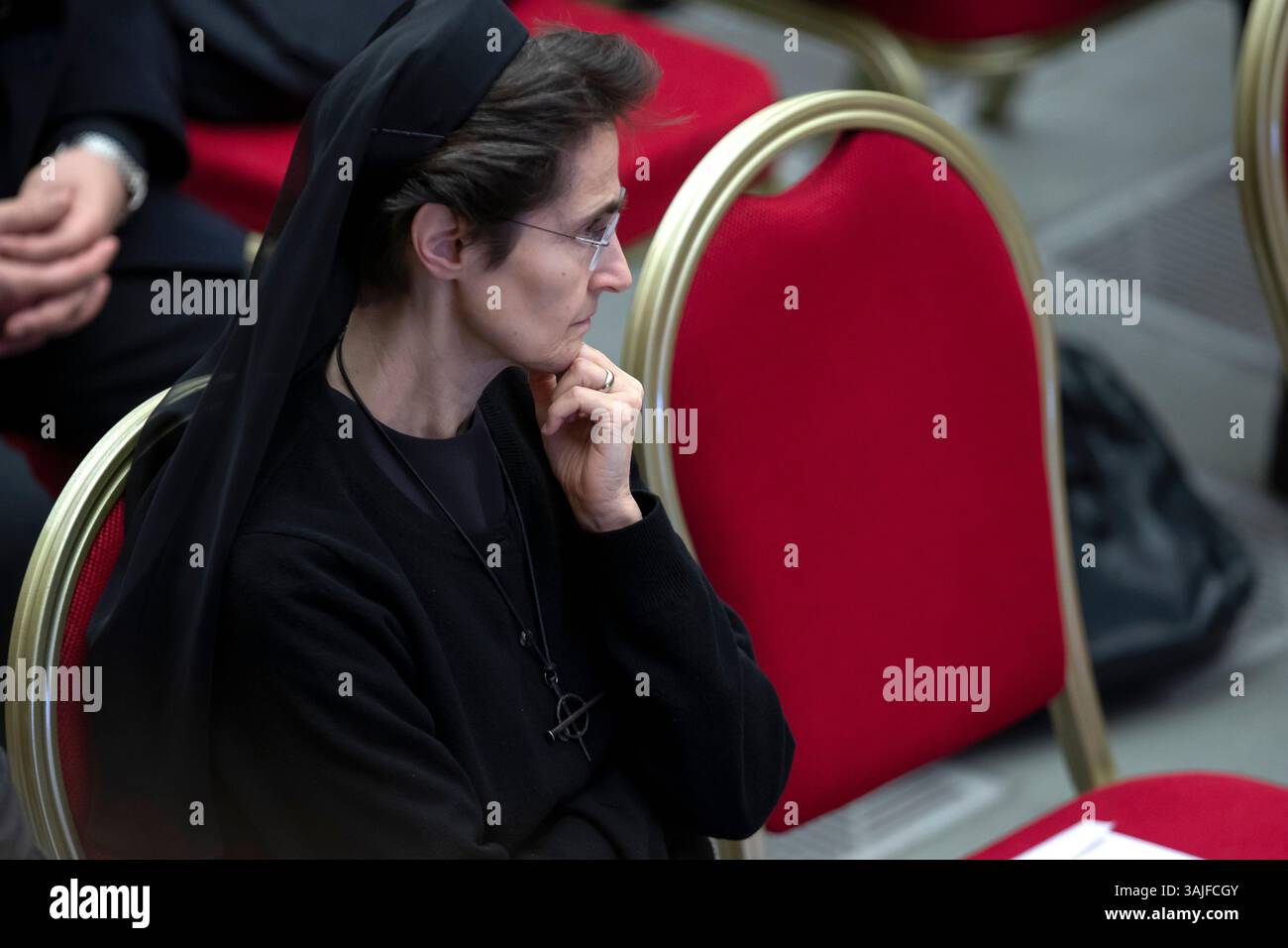 Vatican City, Vatican, 11 April 2025. Sister Raffaella Petrini ...