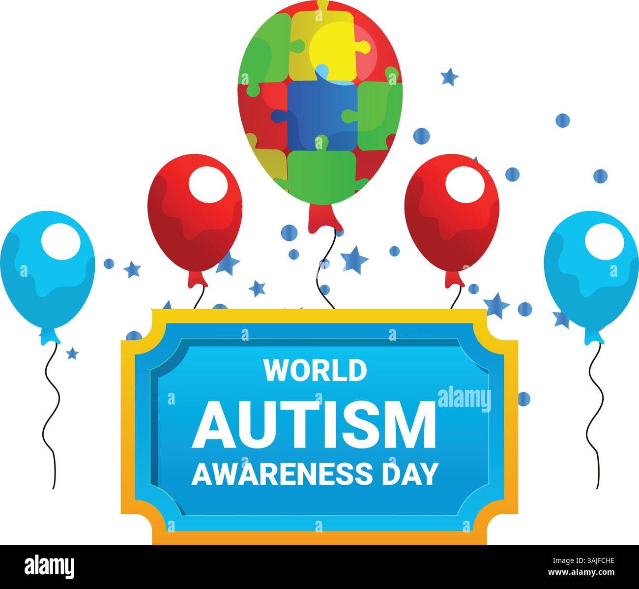 World autism awareness day, vector banner Stock Vector Image & Art - Alamy