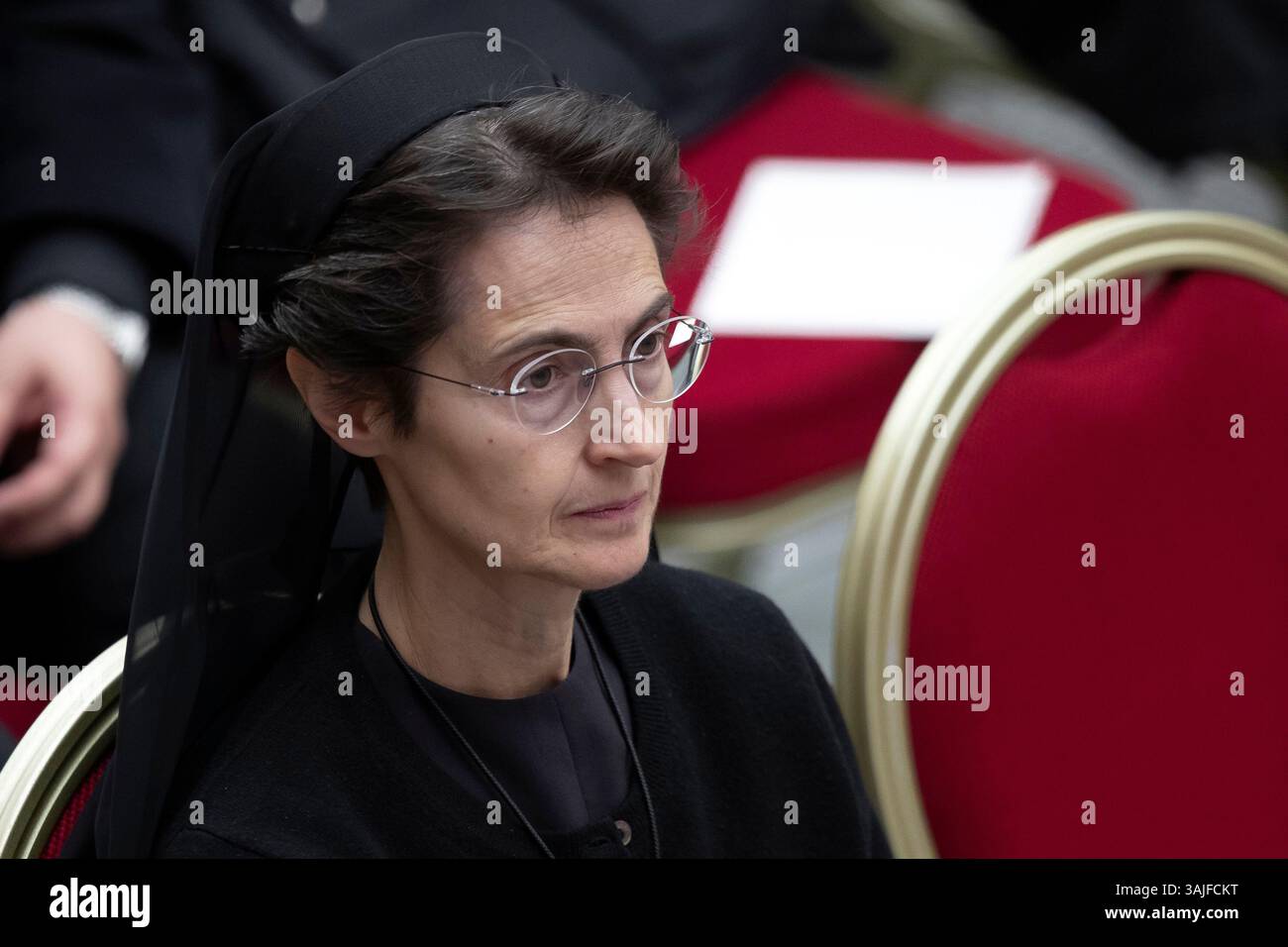 Vatican City, Vatican, 11 April 2025. Sister Raffaella Petrini ...