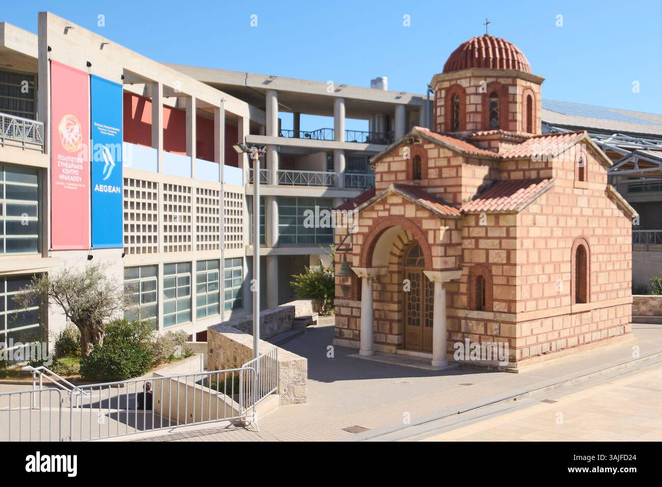 Crete.Greece - april 11, 2025: A traditional Greek Orthodox chapel with ...