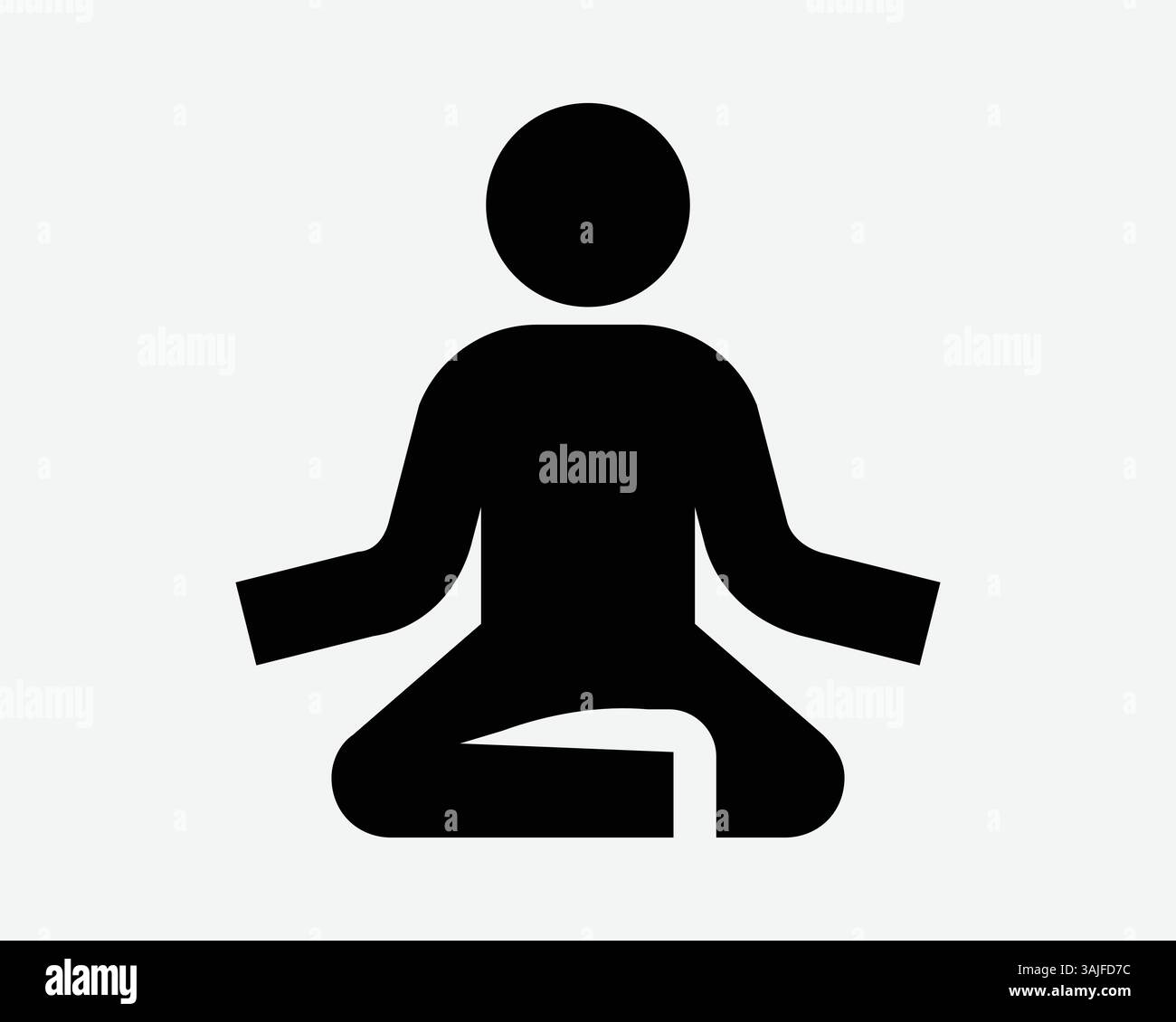 Meditating yoga sitting Black and White Stock Photos & Images - Alamy