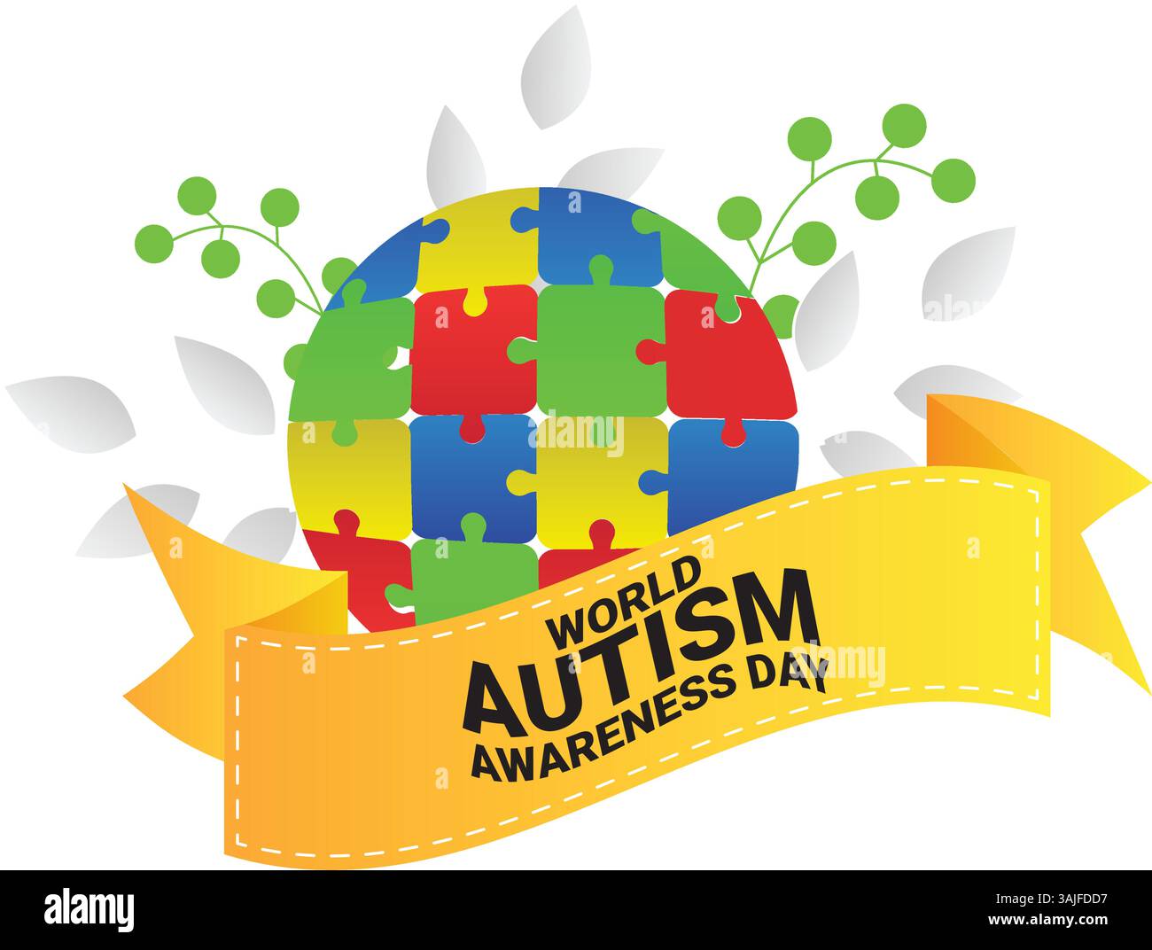 World autism awareness day, vector banner Stock Vector Image & Art - Alamy