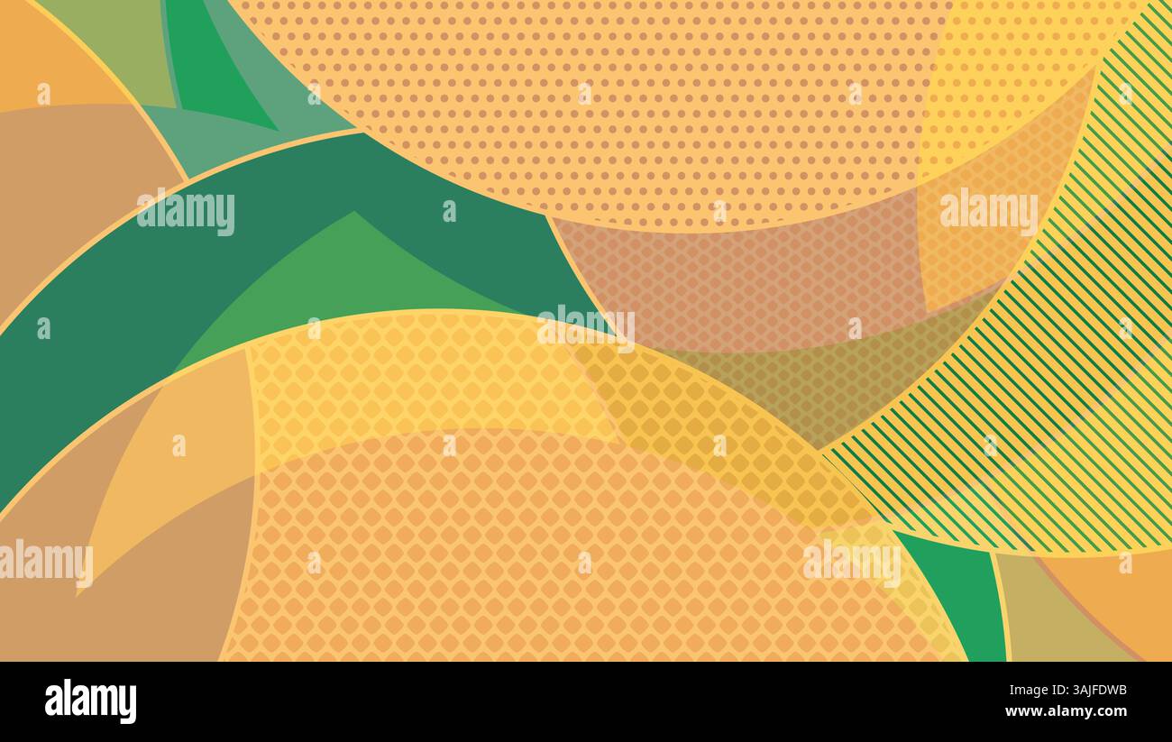 Vibrant abstract design featuring overlapping circles with a playful ...