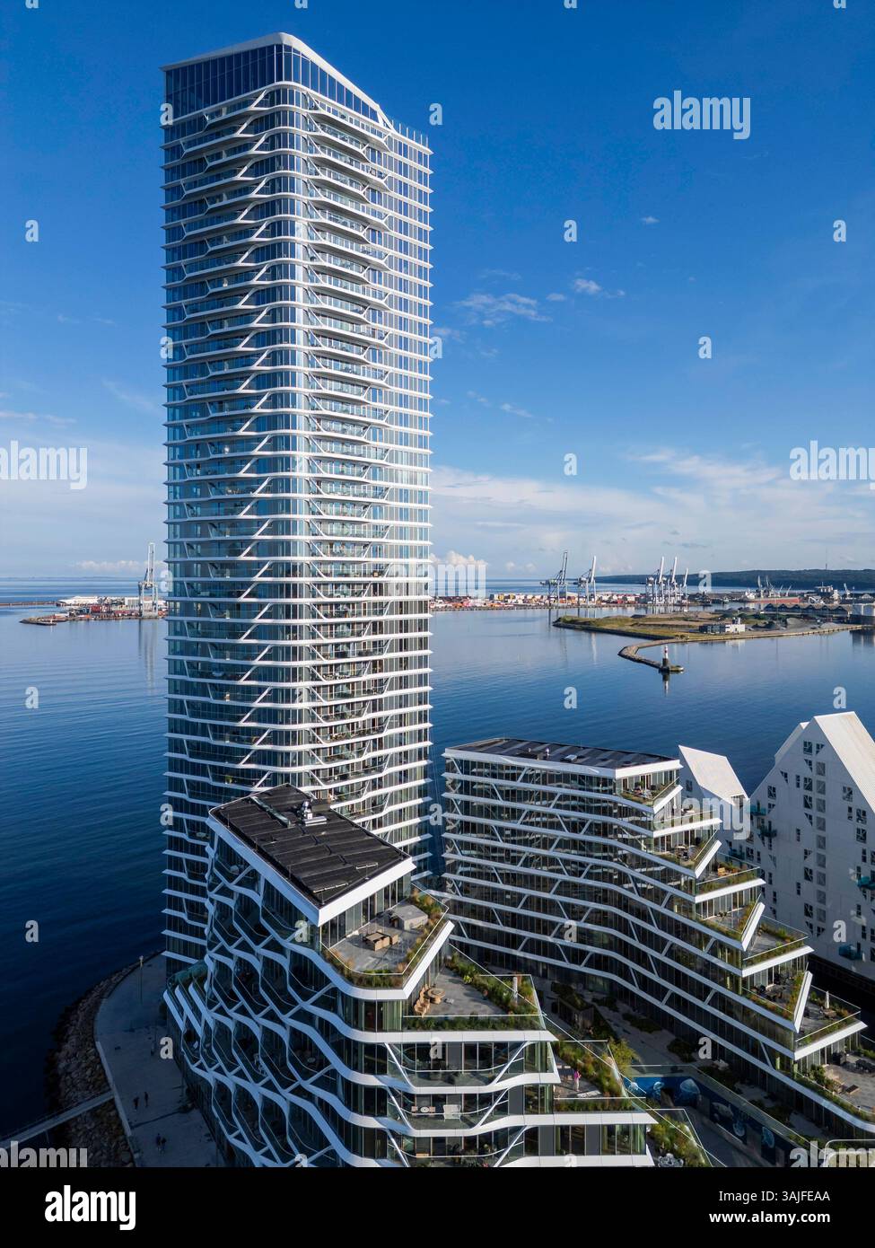 Aarhus Island - Aarhus o - Lighthouse UK Caption: Newly developed part ...