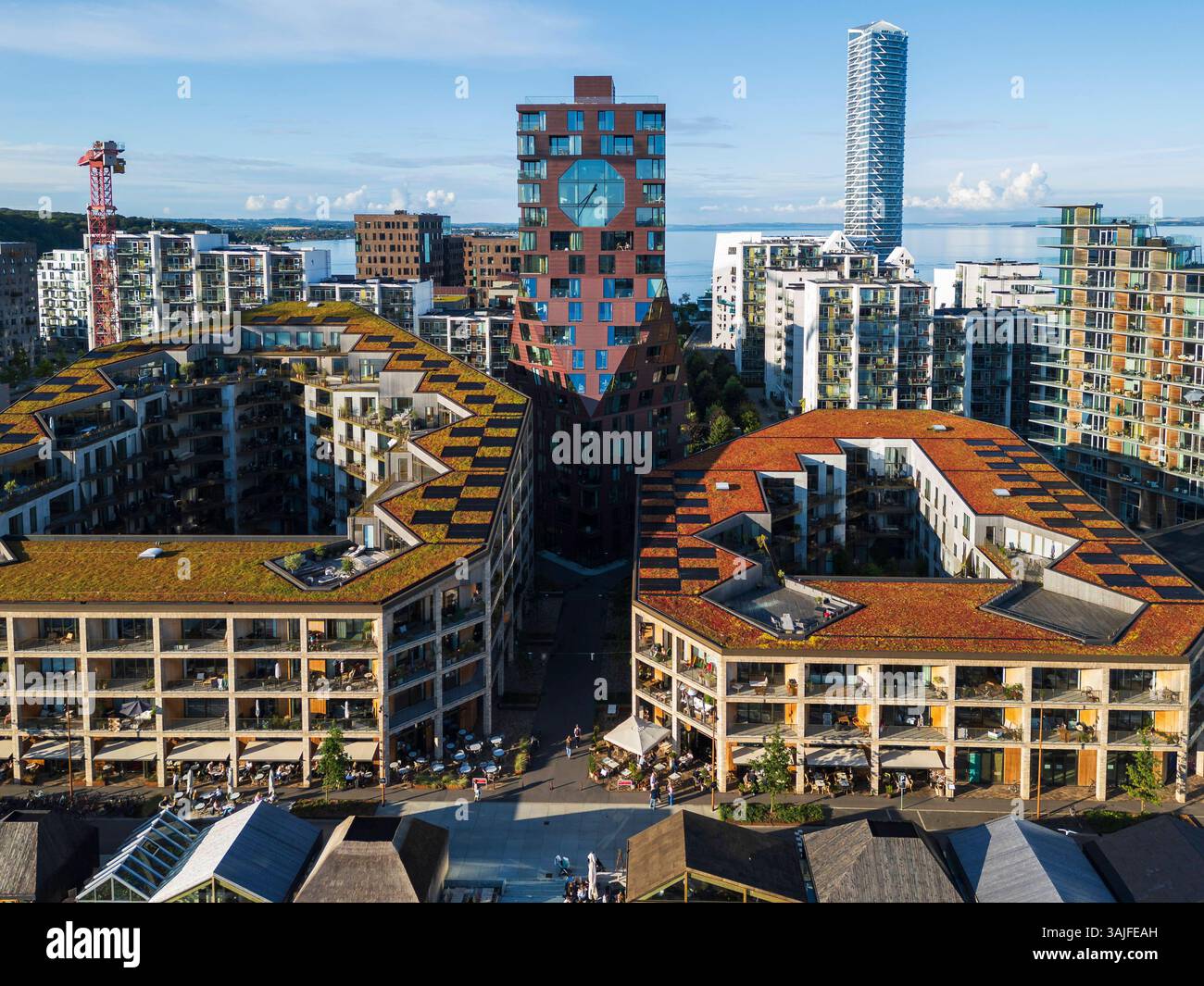 Aarhus Island - Aarhus o UK Caption: Newly developed part of Aarhus ...