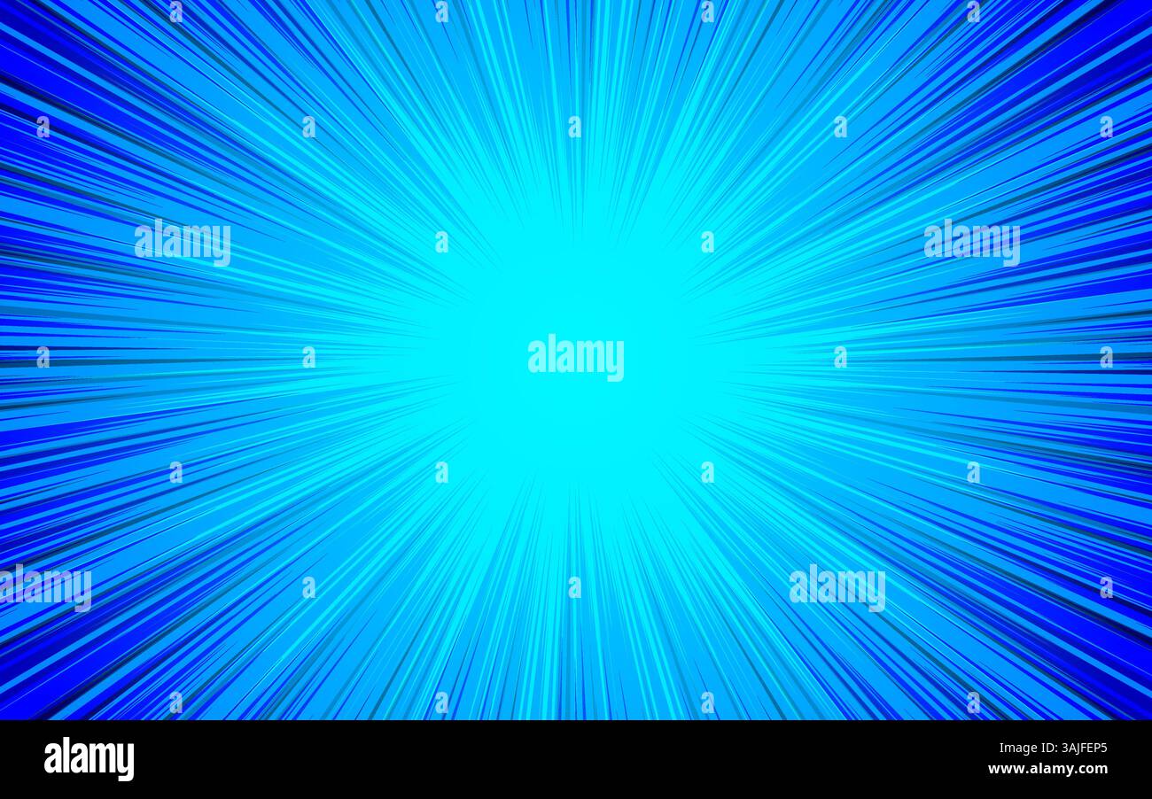 Radial comic background. Speed line wallpaper with pop art halftone ...