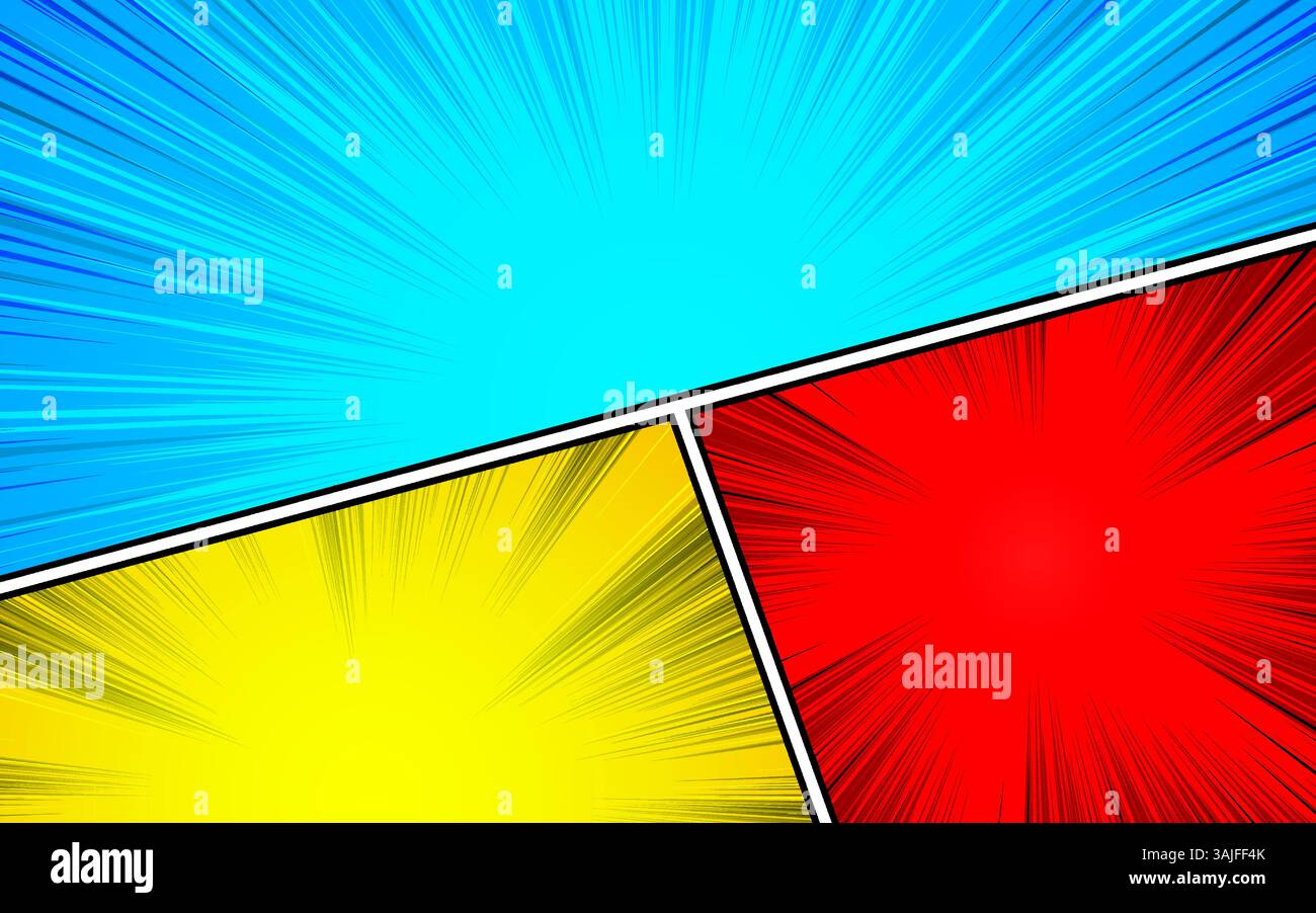 comic book Superhero scrapbook page template cartoon book, graphic art ...