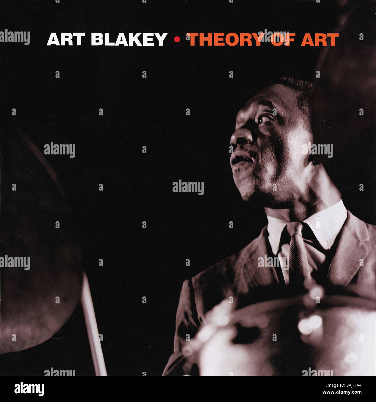 Art Blakey - Theory of Art - Vintage jazz record cover Stock Photo - Alamy