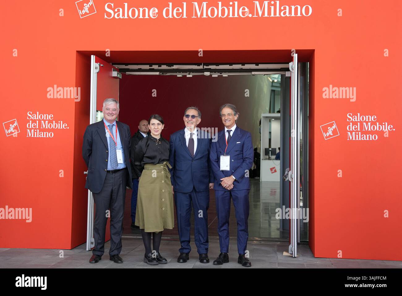 From L, Marco Sabetta, Maria Porro, Senate President Ignazio Larussa ...
