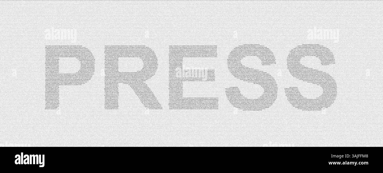 Заголовок Large-format illustration filled with random letters and ...