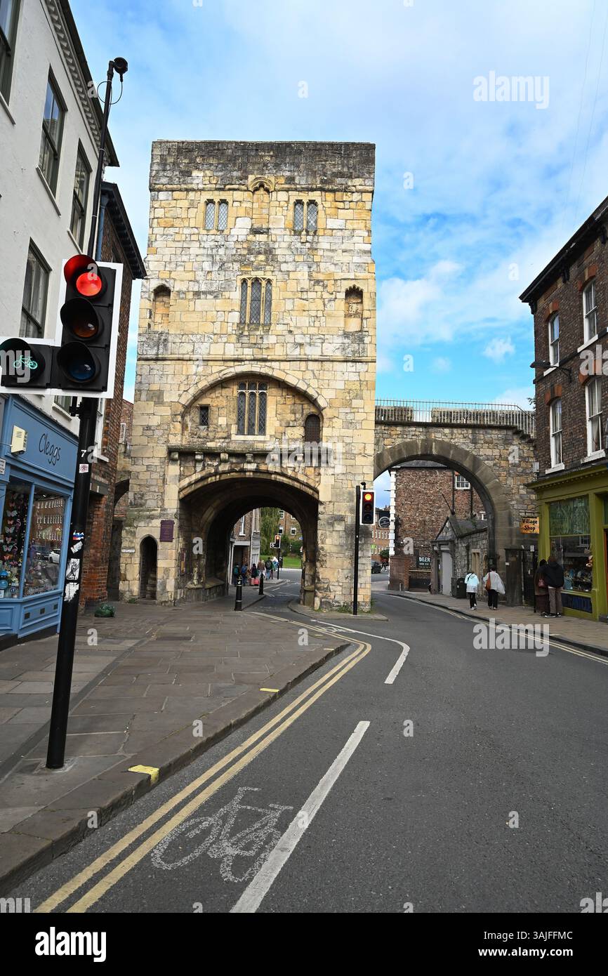 Monk Bar, Historical military landmark. Monkgate, York Stock Photo - Alamy