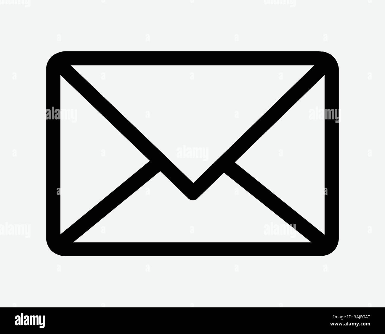 Envelope Outline Icon Main Line Symbol Postal Correspondence Message ...