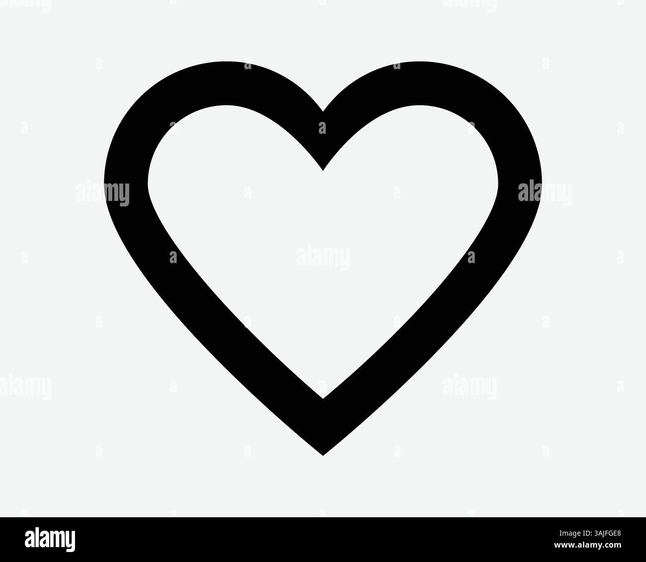 Line passion heart sign Black and White Stock Photos & Images - Alamy