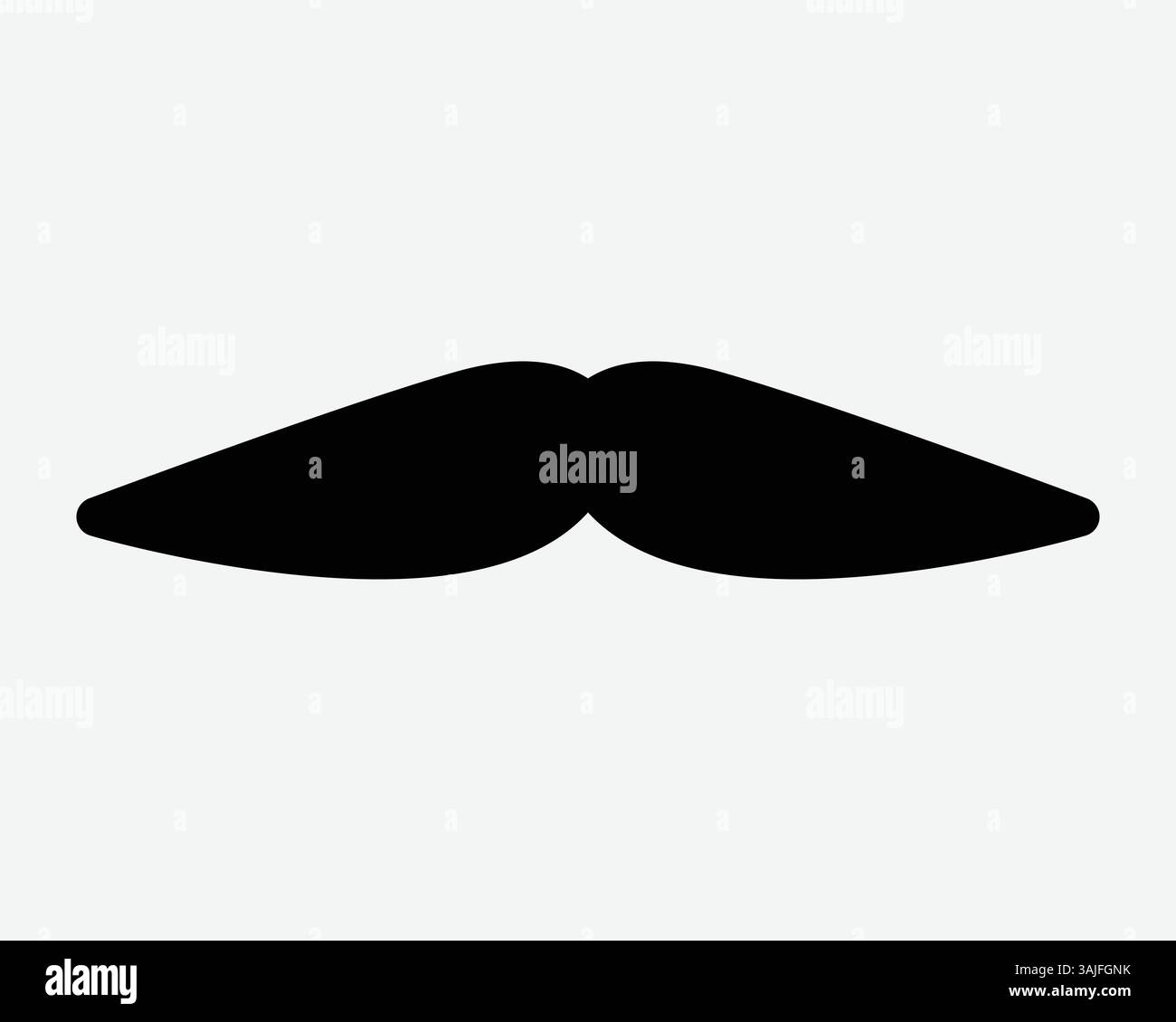 Moustache Men Icon Man Facial Hair Mouth Fur Classic Retro Design ...