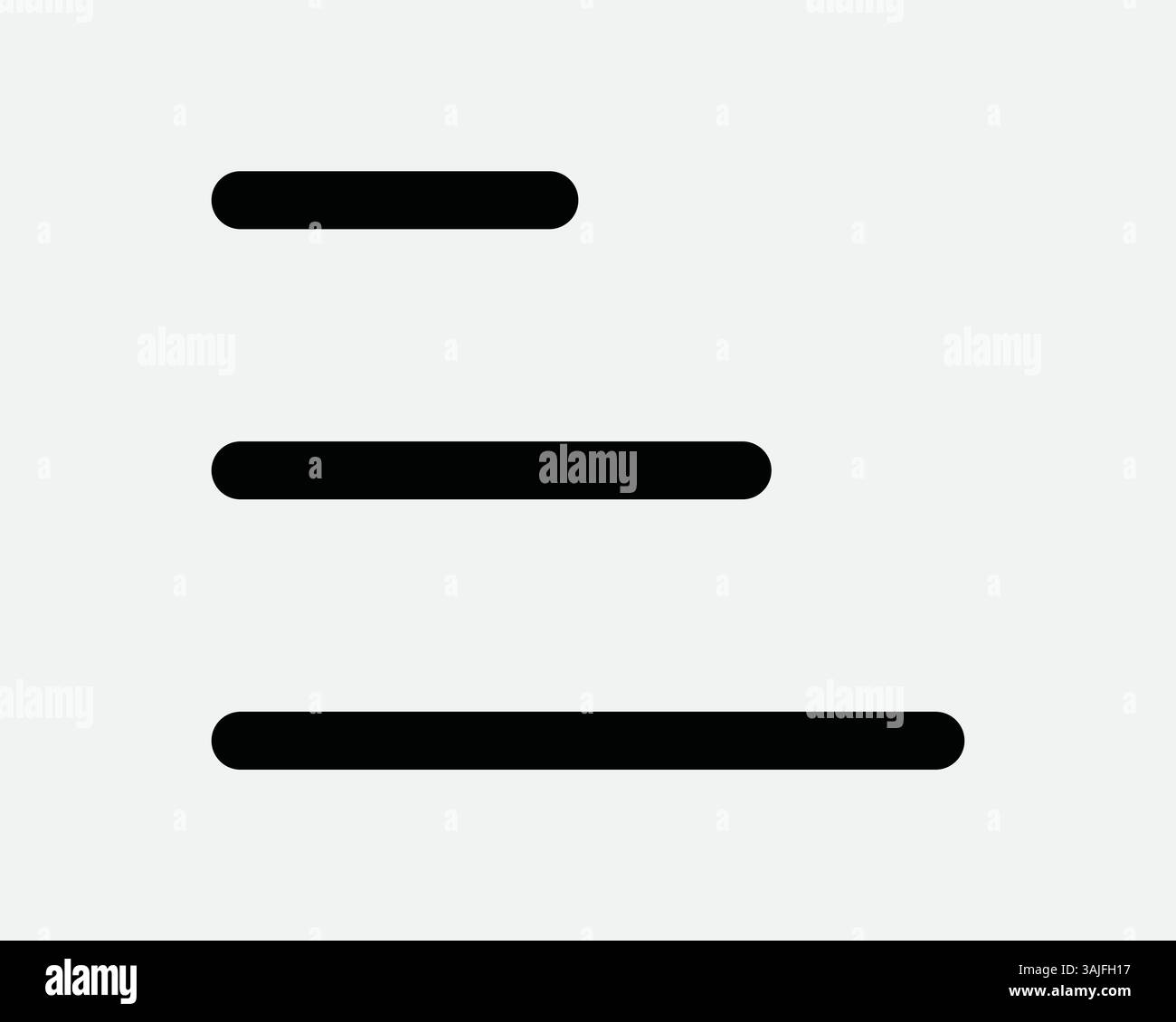Three Lines Hamburger Menu Option Line Icon Symbol App List Drop Down ...