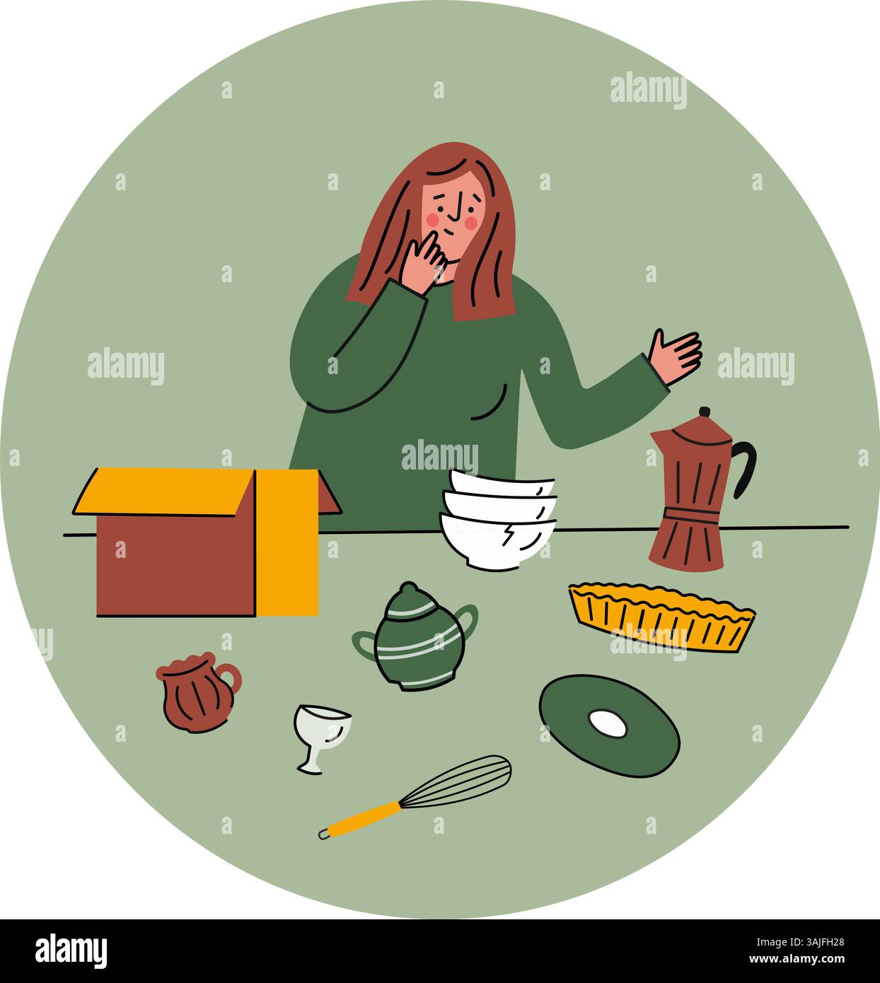 Cozy home scene woman Cut Out Stock Images & Pictures - Alamy