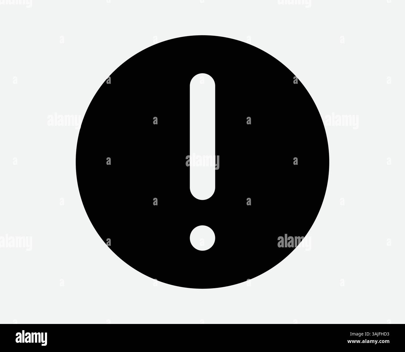 Round caution icon warning Stock Vector Images - Alamy